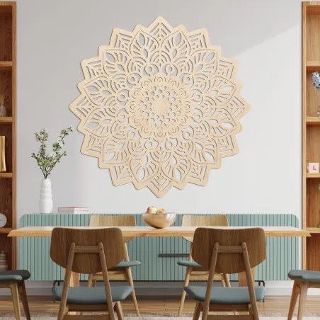 Dřevěná mandala na zeď - Elegantní nástěnná dekorace | SENTOP PR0319-B-akcia20