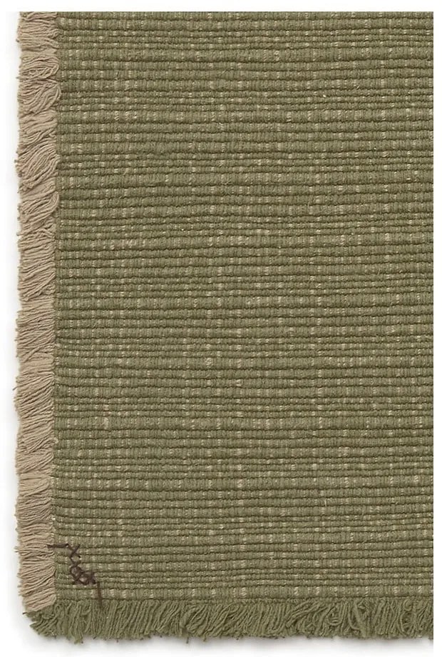 Khaki ručně tkaný bavlněný koberec 170x240 cm Handloom – Lorena Canals