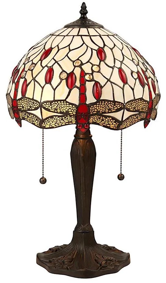 Endon 64086 - Stolní lampa Tiffany DRAGONFLY 2xE27/60W/230V pr. 30 cm