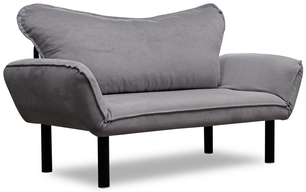Designová rozkládací pohovka Wenda 140 cm šedá