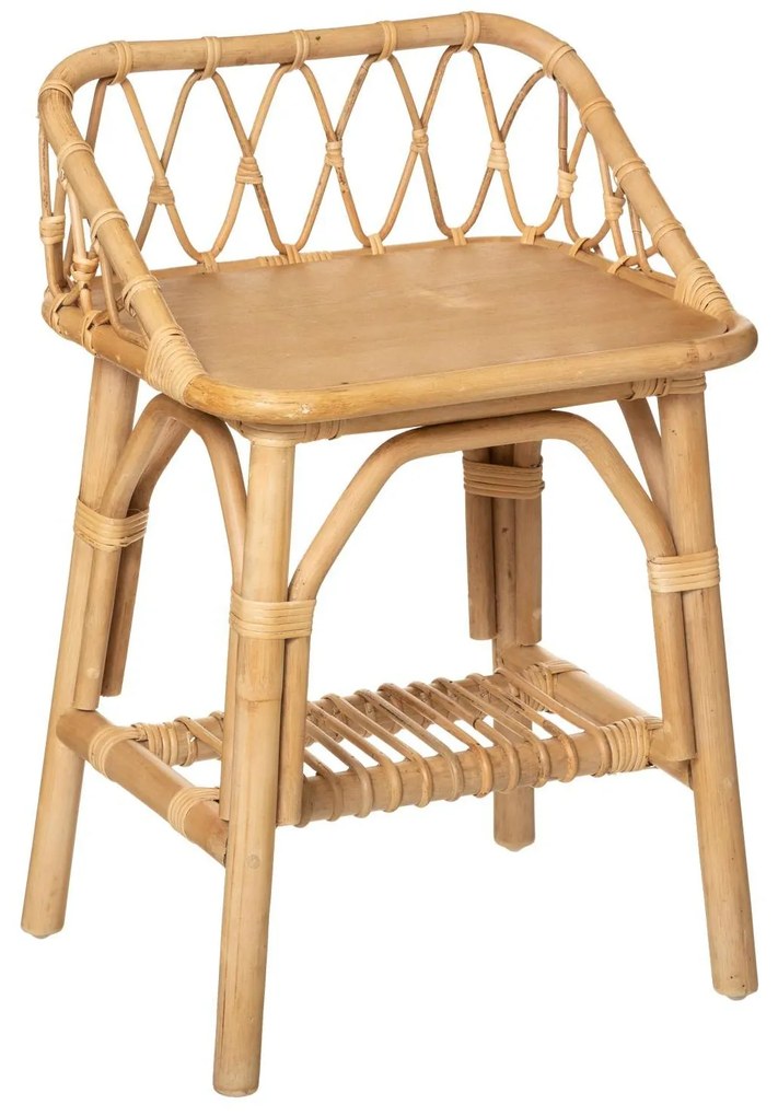 Dekorativní noční stolek do dětského pokoje, 56 cm, ratan