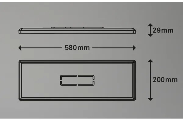 Briloner 3394-014 - LED Stropní svítidlo FREE LED/22W/230V 58x20 cm