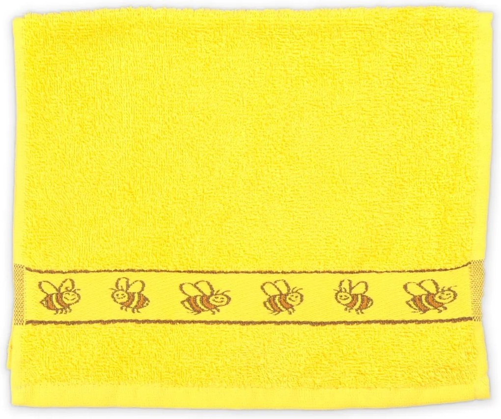 Dětský ručník KIDS žlutý 30x50 cm
