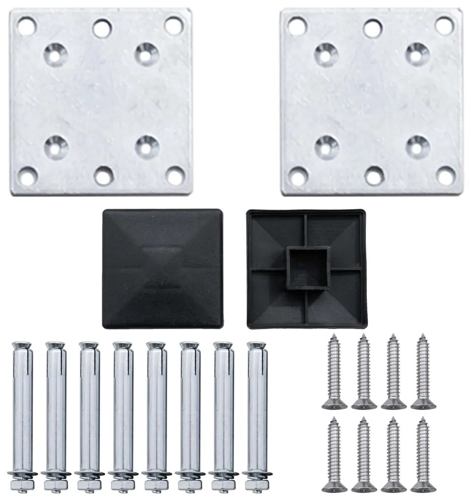 vidaXL Marketos Zahradní plot WPC 526 x 106 cm šedý