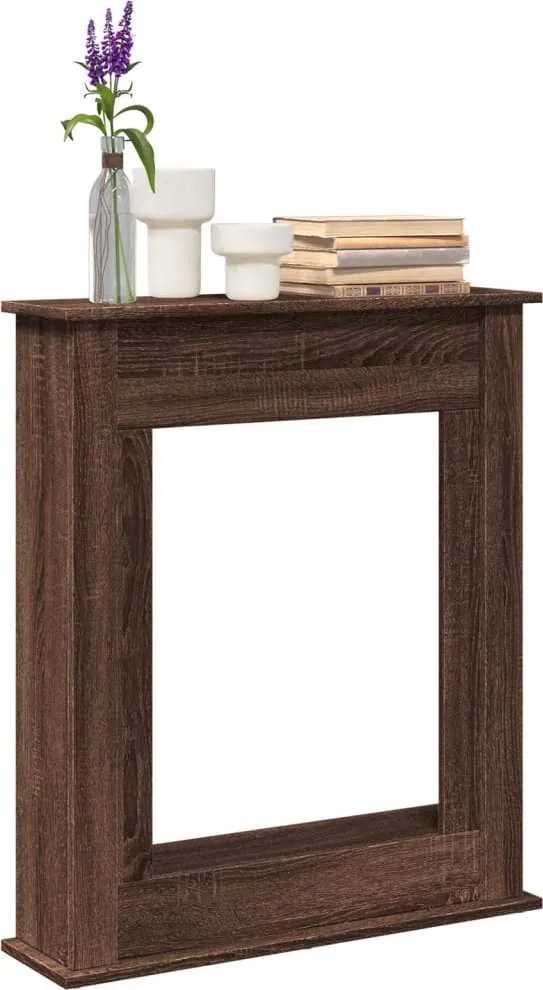 vidaXL Krbový rám 75x20x87,5 cm, konstrukční dřevo [854581] Barva: hnědý dub