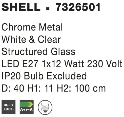 Lustr na lanku Shell