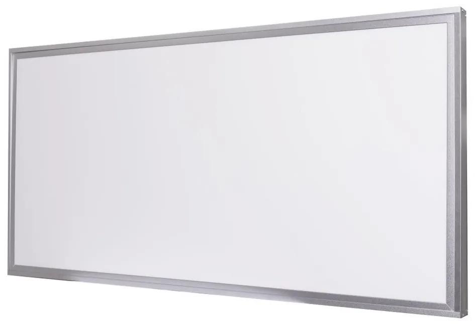 Stříbrný přisazený LED panel s rámečkem 600 x 1200mm 75W Premium