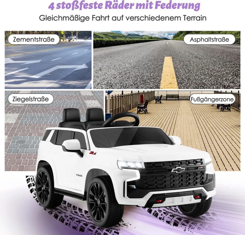 Costway Dětské elektrické auto Chevrolet s 2,4 G dálkovým ovládáním a odpružením