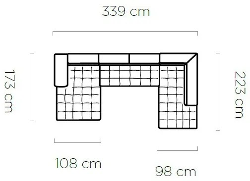 Luxusní sedací souprava PLAZA XL 01 BASIC MADRYT