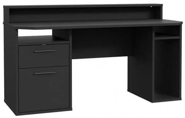 Nejlevnější nábytek Herní stůl ROLWAL typ 3, černý mat, 5 let záruka