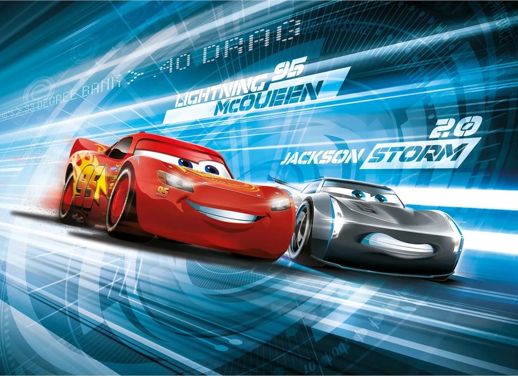 Komar Papírová fototapeta Cars3 Simulation, 254 x 184 cm