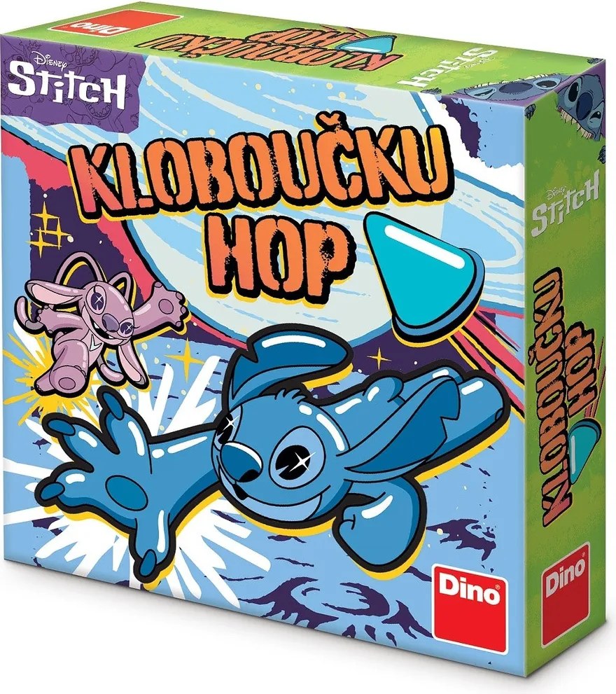 Dino Kloboučku hop dětská hra Stitch