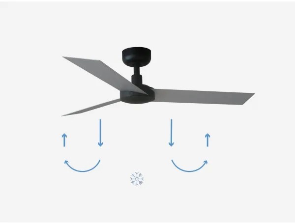 FARO 34287 - Stropní ventilátor CRUISER XL černá pr. 160 cm + dálkové ovládání