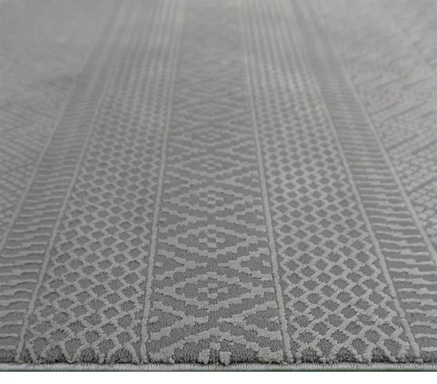 Vopi | Kusový koberec Zurich 1901 grey - 80 x 150 cm