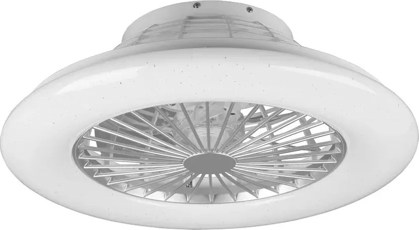 REALITY Svítidlo s ventilátorem STRALSUND titan 2700-6500K RGBW pr. 49 x 16,5 cm