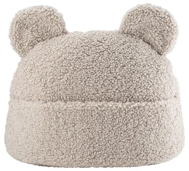 Světle hnědý dětský pohovkový polštář z textilie bouclé Teddy Pouch – Wigiwama