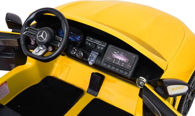 Elektrické autíčko Mercedes Benz GT63 AMG žluté