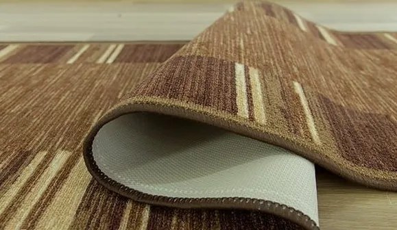Associated Weavers, Protiskluzový běhoun na míru Adagio 17 hnědý, šíře 90 cm, hnědá, chodba / předsíň