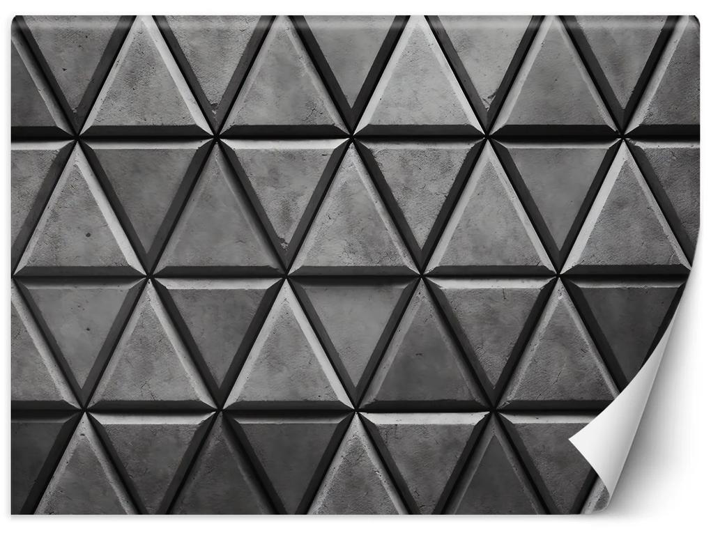 Gario Fototapeta Betonové trojúhelníkové vzory Materiál: Vliesová, Rozměry: 200 x 140 cm