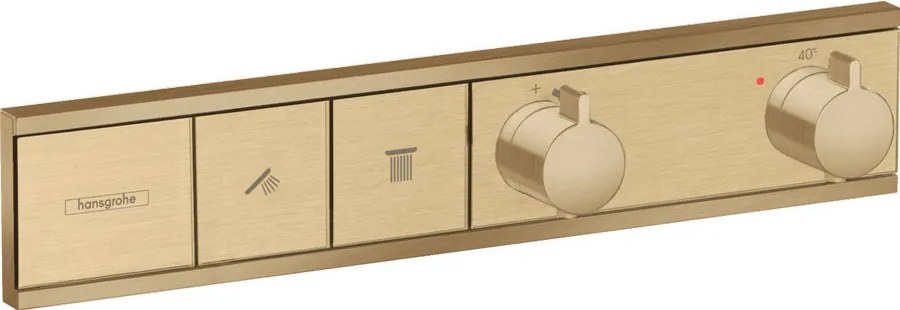 Hansgrohe RainSelect, baterie pod omítku na 2 spotřebiče, kartáčovaný bronz 15380140