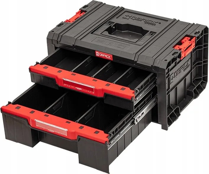 Modulární box se dvěma zásuvkami Qbrick Pro Drawer 2 Toolbox Basic