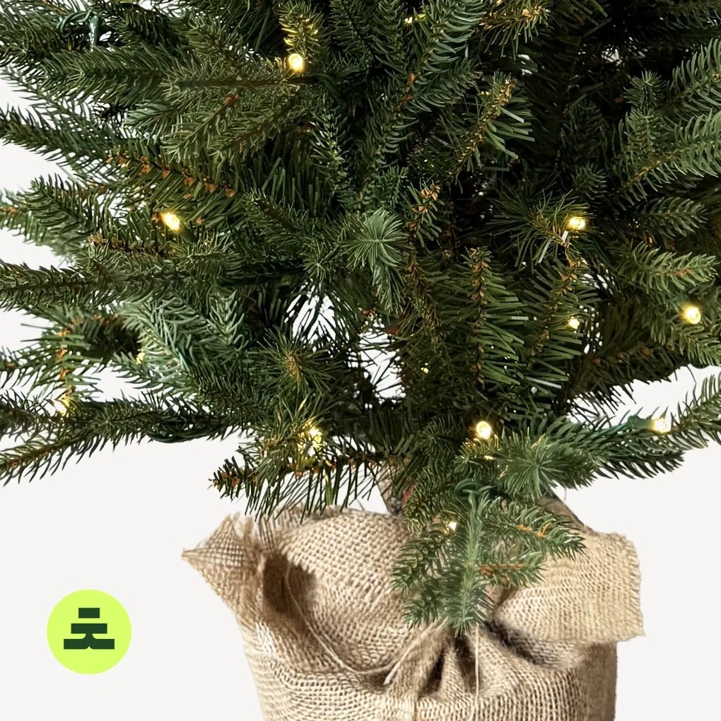 Smrk Přírodní 100 LED 90 cm