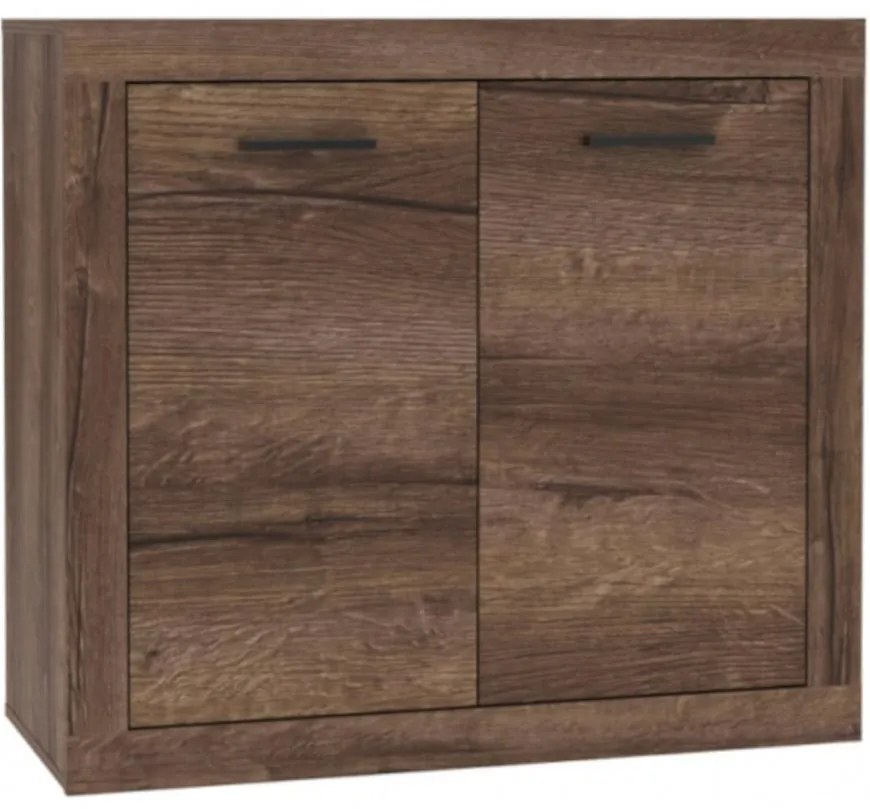 Komoda Trass 93 cm Dub/Černá