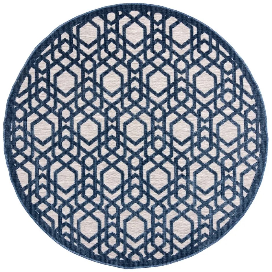 Modrý kulatý venkovní koberec ø 160 cm Oro - Flair Rugs