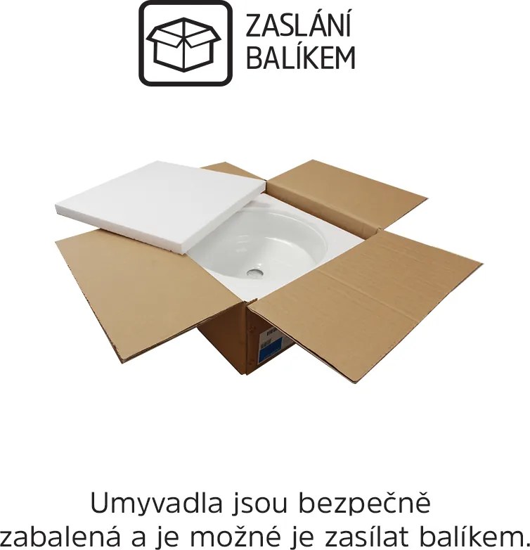 Mereo Mereo, Umyvadlo na desku bez přepadu, 355x120 mm, kulaté, keramické - pro zaslání balíkem, UC363612CP