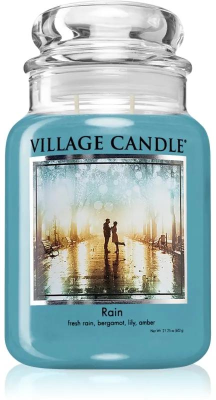 Village Candle Rain vonná svíčka (Glass Lid) 602 g