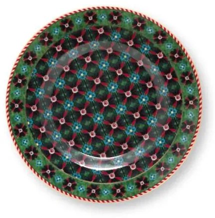 Pip Studio Berry Blues talíř Ø12cm, zelený
