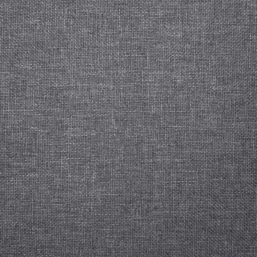 Lavice s úložným prostorem 116 cm světle šedá polyester 281317