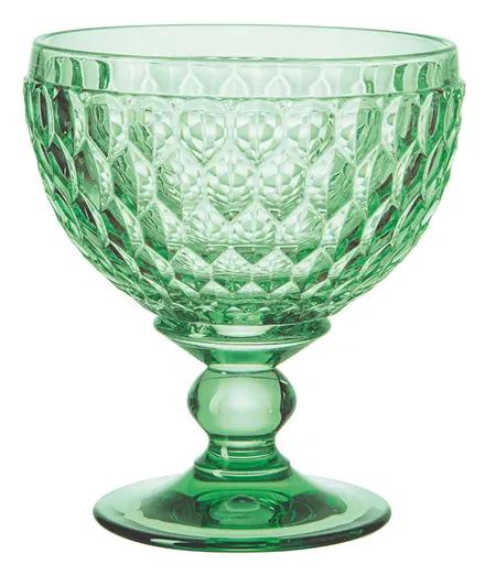 Široká sklenice na šampaňské z kolekce BOSTON zelená