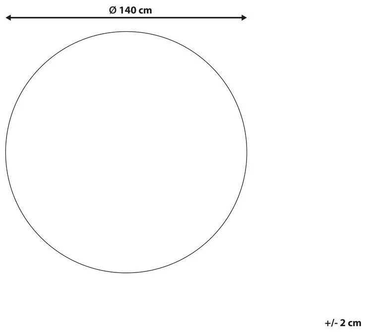 Koberec hnědo fialový ⌀ 140 cm SORGUN Beliani