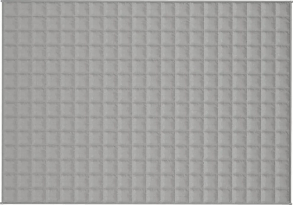 Zátěžová deka šedá 137 x 200 cm 10 kg textil 3154781