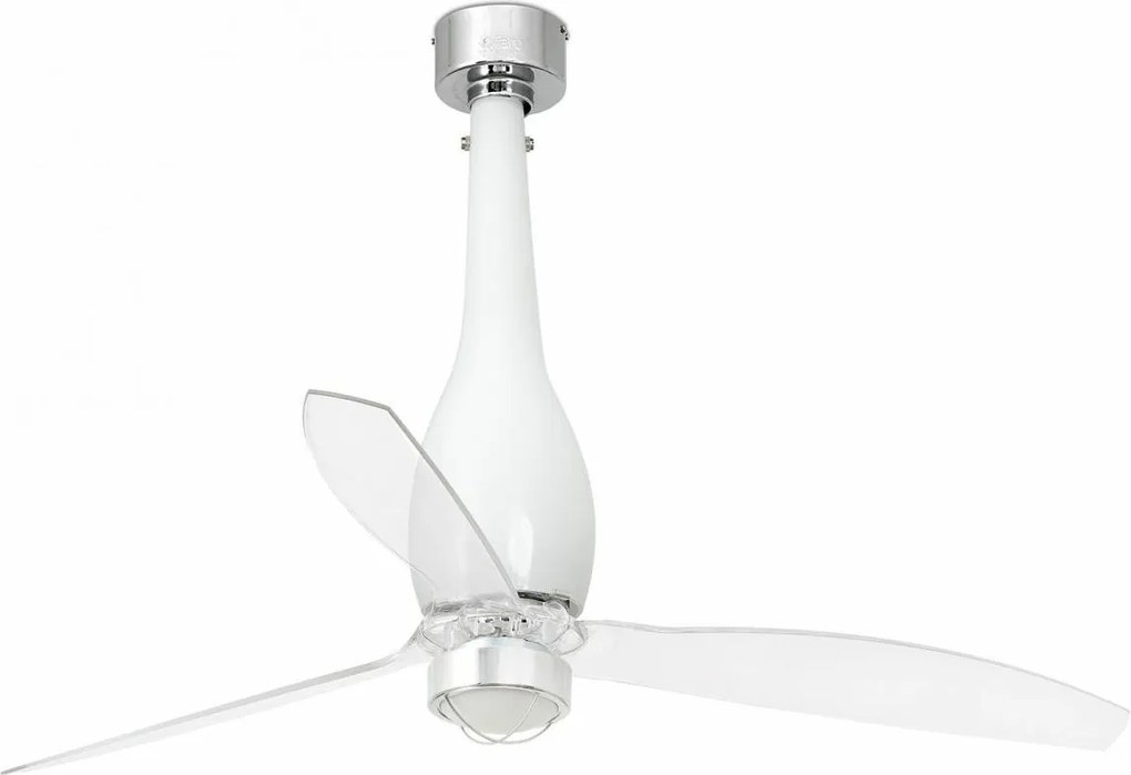 FARO 32000-9 ETERFAN M LED, bílá/transparentní, stropní ventilátor s DC motorem - FARO