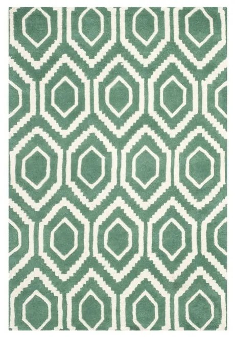Vlněný koberec Essex 121x182 cm, zelený
