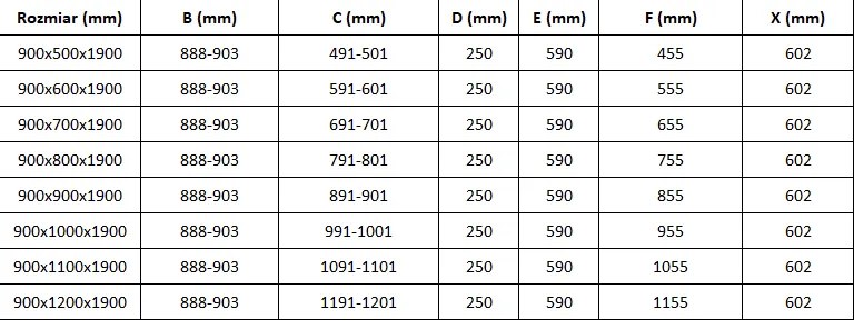 Mexen Roma, sprchový kout s 1-křídlými dveřmi 90 (dveře) x 110 (stěna) cm, 6mm čiré sklo, černý profil, slim sprchová vanička 5cm bílá s černým sifonem, 854-090-110-70-00-4010B