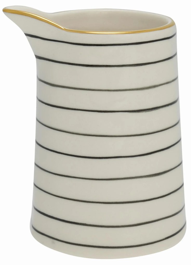 GREEN GATE Džbánek Sally black 500ml, černá barva, bílá barva, porcelán