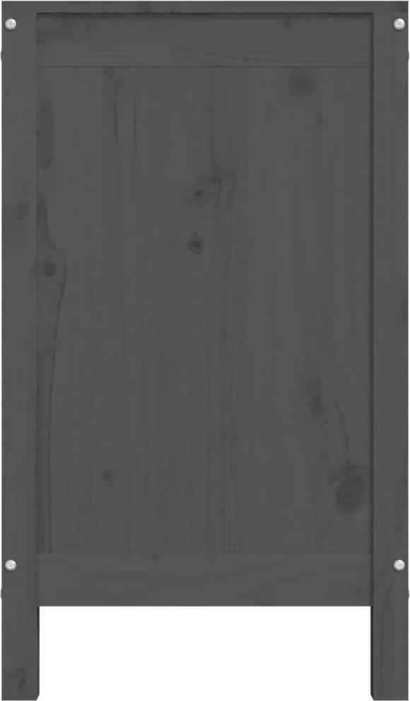 vidaXL Truhla na prádlo 88,5x44x76 cm masivní borové dřevo [823581] Barva: Šedá