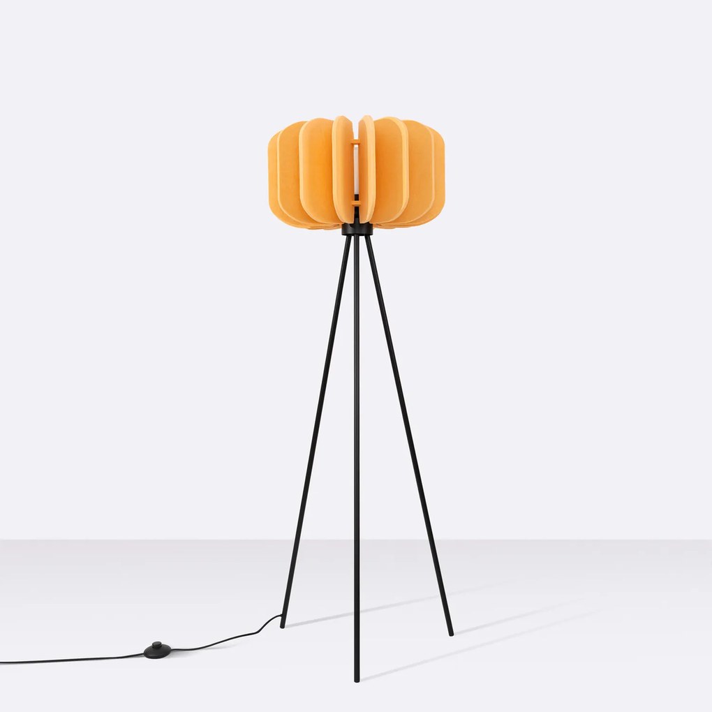Sollux Lighting Stojací lampa MULA 45 žlutá