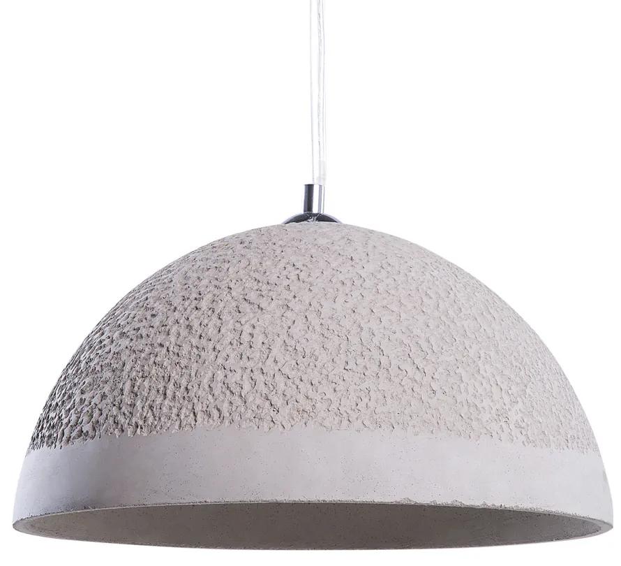 Závěsná stropní lampa z šedého betonu - TANANA