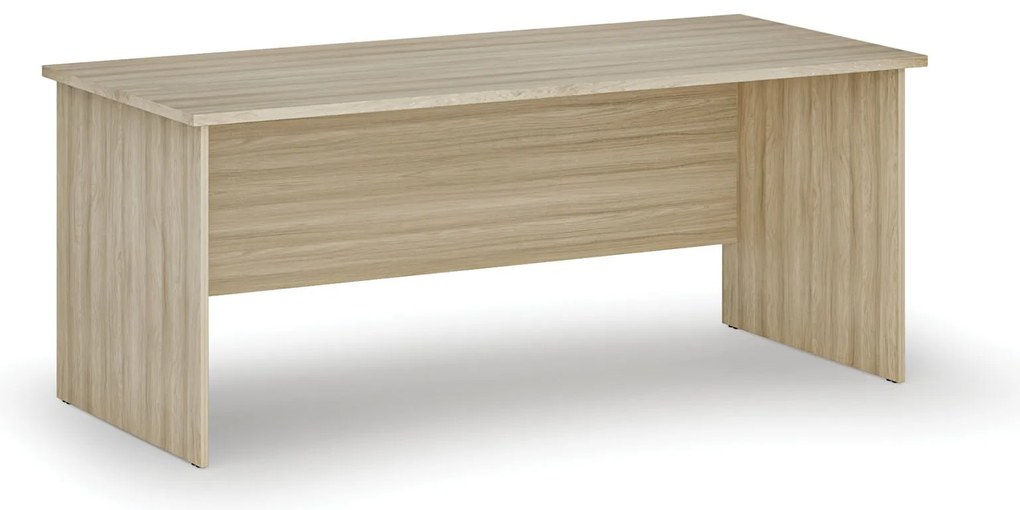 Kancelářský psací stůl PRIMO WOOD, 180x80 cm, dub přírodní