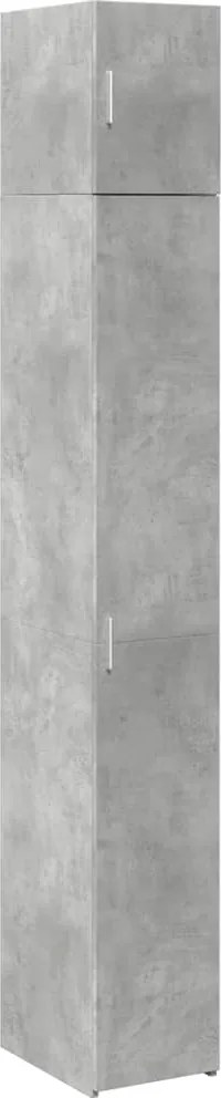 Úložná skříňka betonově šedá 30x42,5x225 cm kompozitní dřevo 3281262