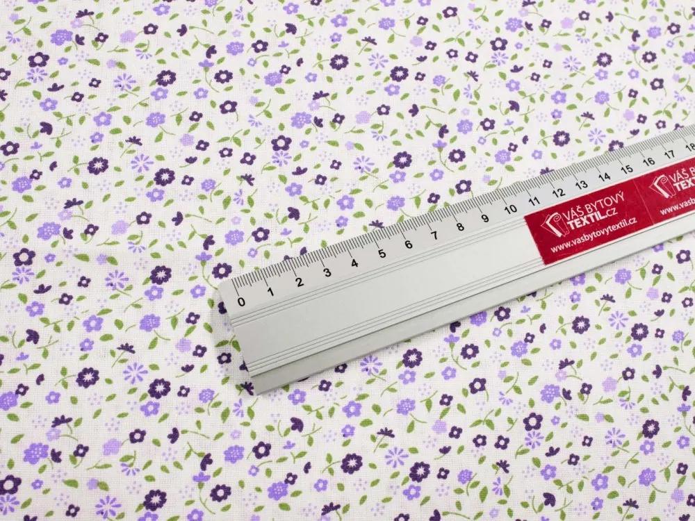 Biante Bavlněné prostírání na stůl Sandra SA-067 Drobné fialové kvítí 35x45 cm