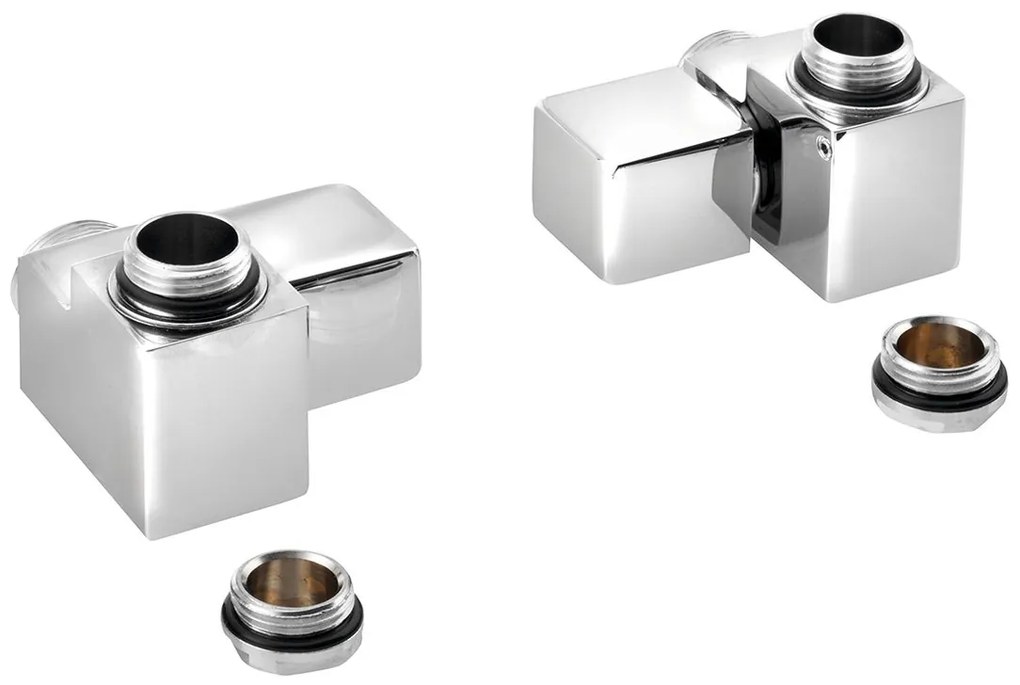 Sapho Cube Combi připojovací sada ventilů ruční rohová pravá chrom CP561S