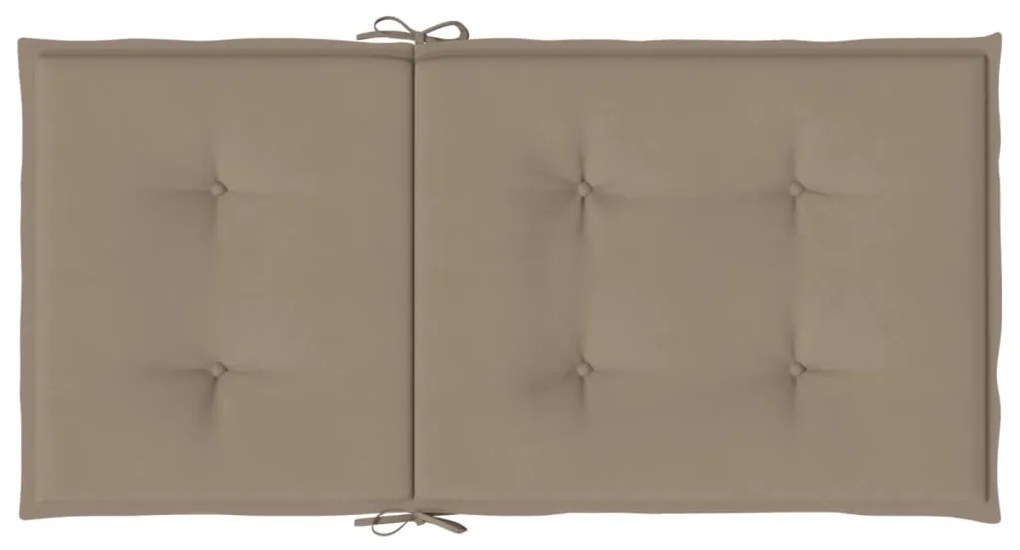vidaXL Polstry na zahradní židle 4 ks taupe 100 x 50 x 4 cm