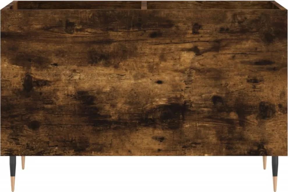 vidaXL Skříňka na LP desky 74,5 x 38 x 48 cm kompozitní dřevo [831721] Barva: bílá s vysokým leskem