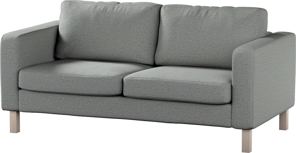 Potah na pohovku IKEA Karlstad 2-místná, nerozkládací, krátký barva modrá látka pletený vzor