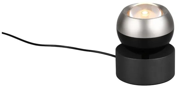 Černá/ve stříbrné barvě LED stolní lampa (výška 14 cm) Orbit – Trio Select